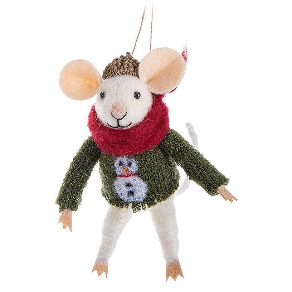 Abbott Mouse in Sweater Ornament – The Last Lift