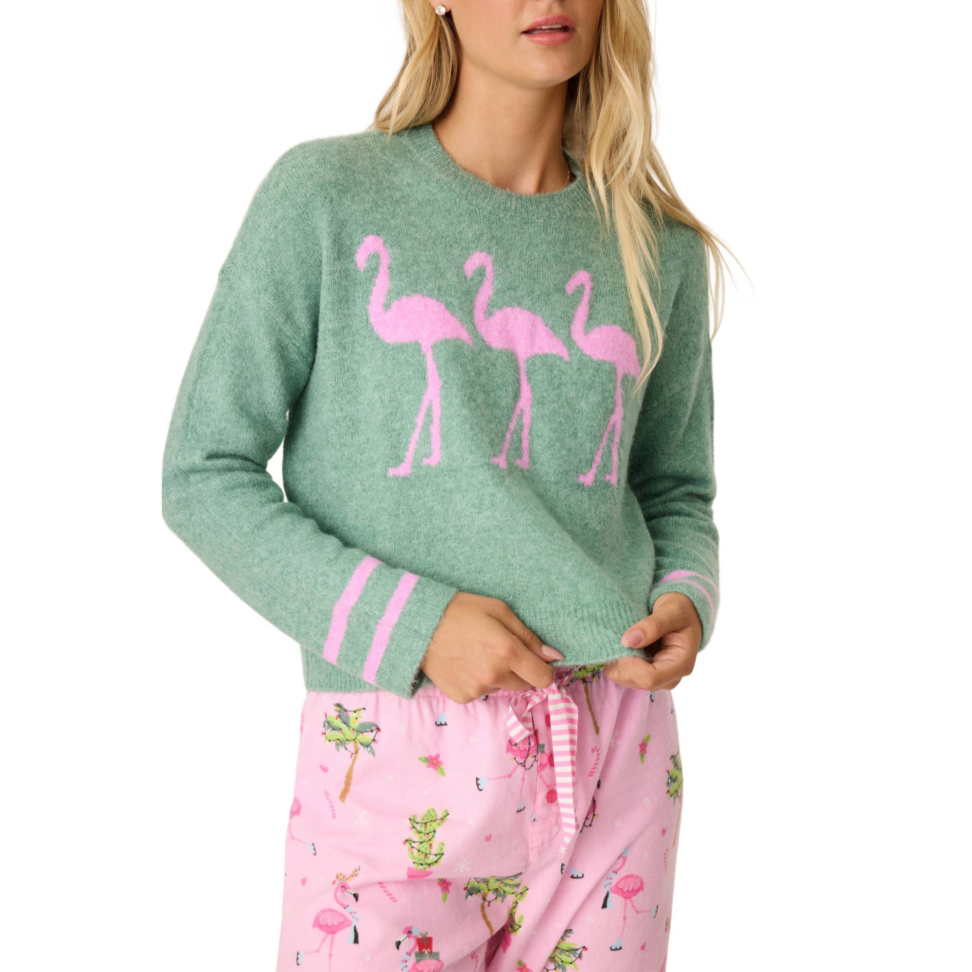 PJ Salvage Womens Flannel Crew Sweater 2025 – The Last Lift